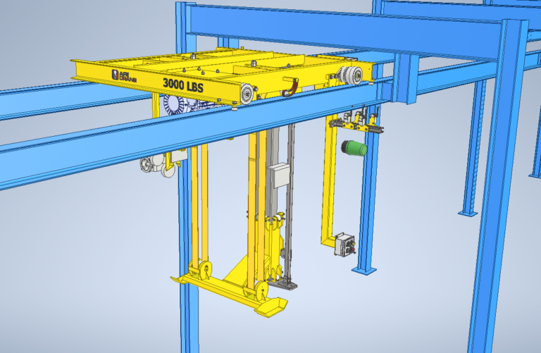 Custom Crane Solution for Phosphate Dipping System