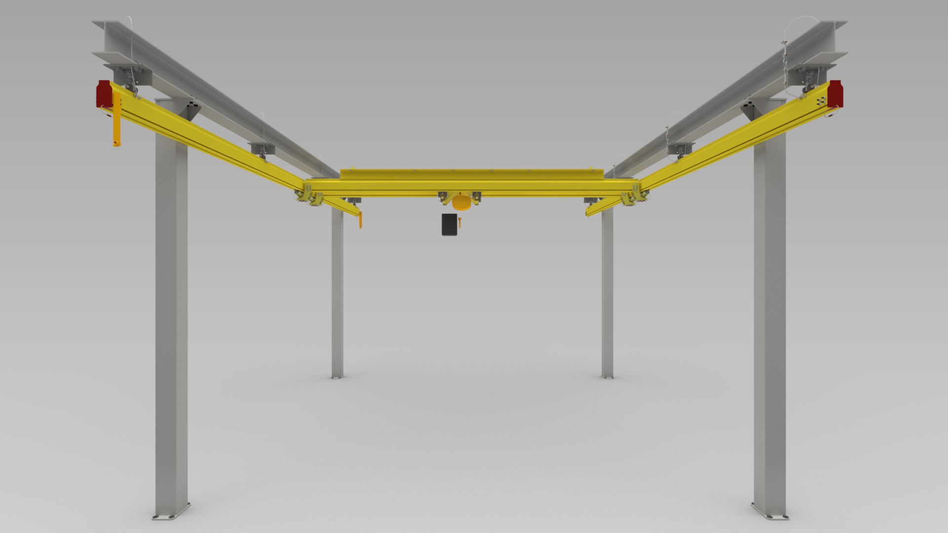 Custom Workstation Crane for Paint Booth Application