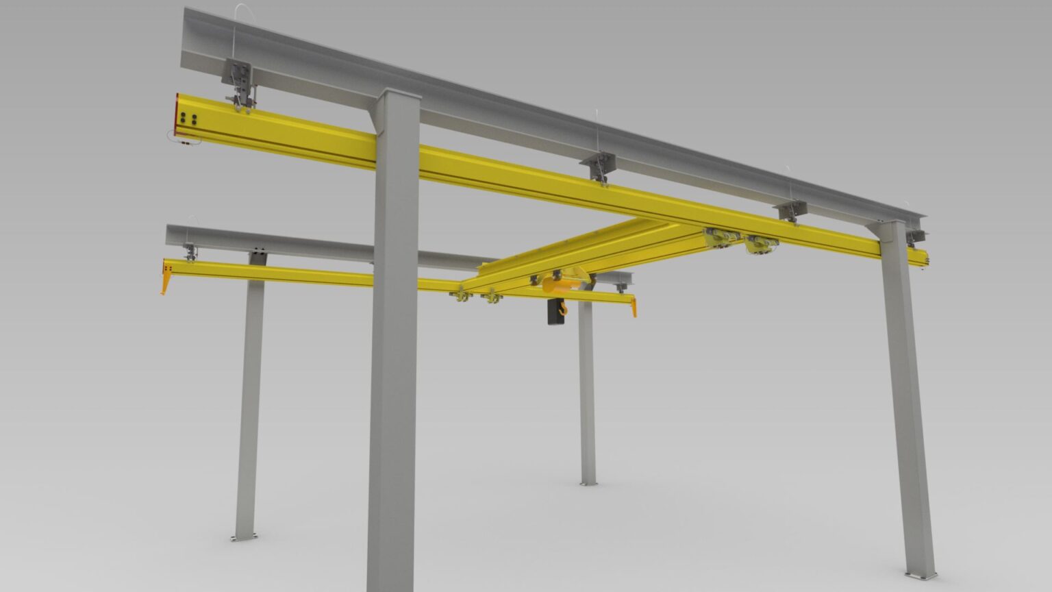 Custom Workstation Crane for Paint Booth Application