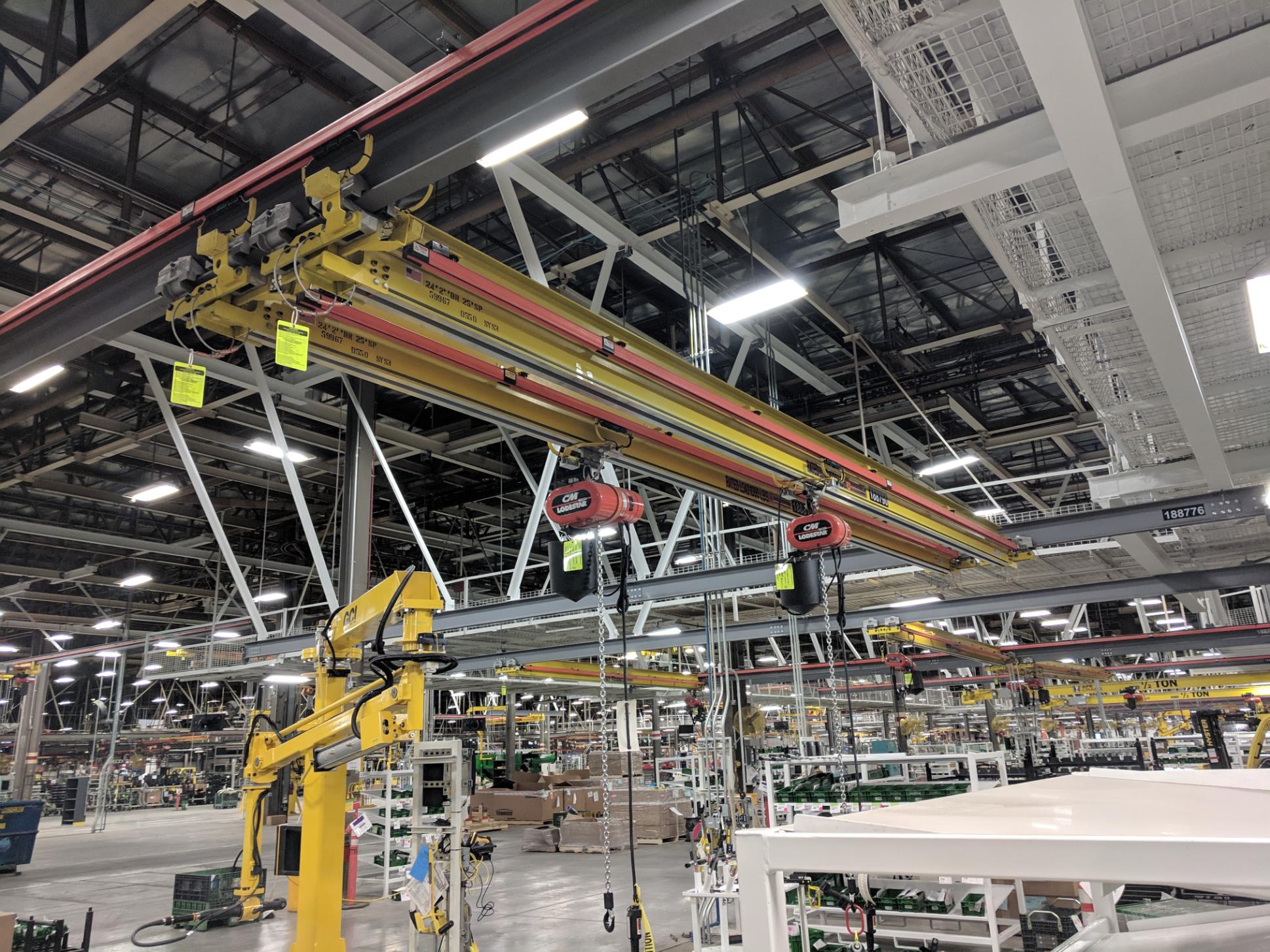 Workstation Crane & Enclosed Track Rail System | AFE Crane