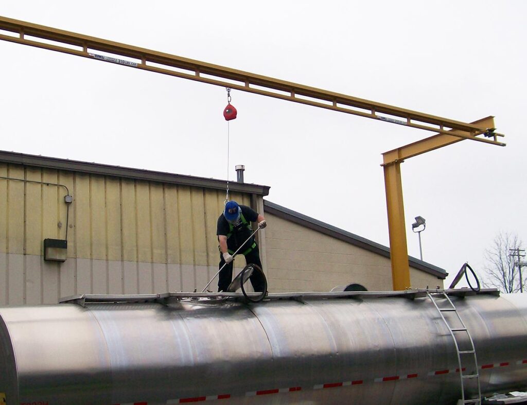 Overhead Fall Protection Systems Rigid Rail | AFE Crane